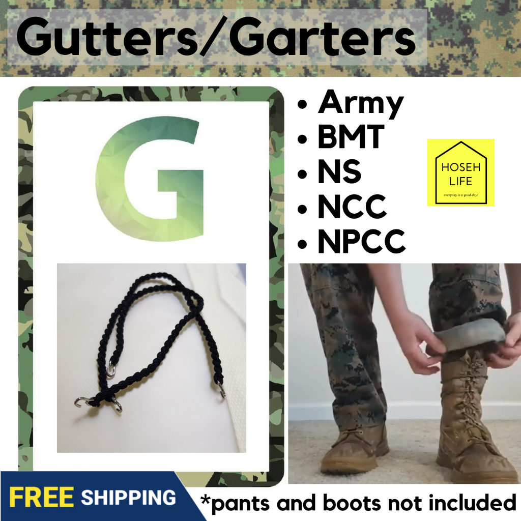 [Cheapest SG stock] Army Garters BMT NS NCC NPCC Reservist army ...