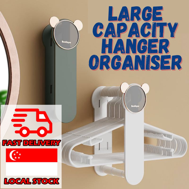 🇸🇬SG Ready Stock🇸🇬 Large Capacity Dual Level Wall Mounted Hangers ...