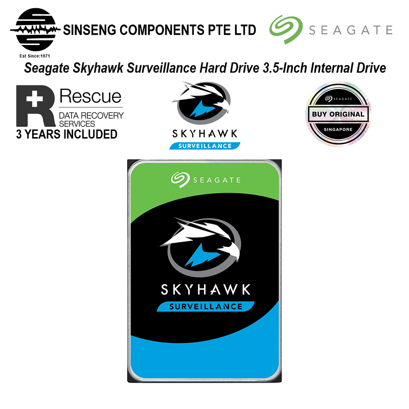 1TB-10TB LOCAL Seagate Skyhawk 3.5" Surveillance CCTV Hard Disk (HDD ...