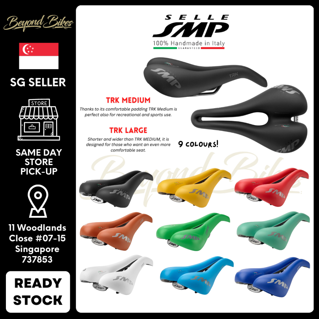 Selle SMP TRK Saddle Gen 3 Medium Large Seat Bicycle | Shopee Singapore