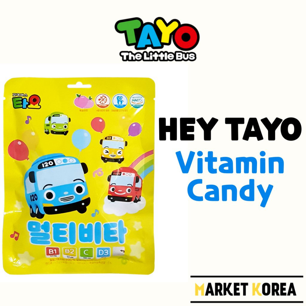 Tayo Korea Multi Vitamin Candy 40 Tablets Hey Tayo Tayo The little bus ...
