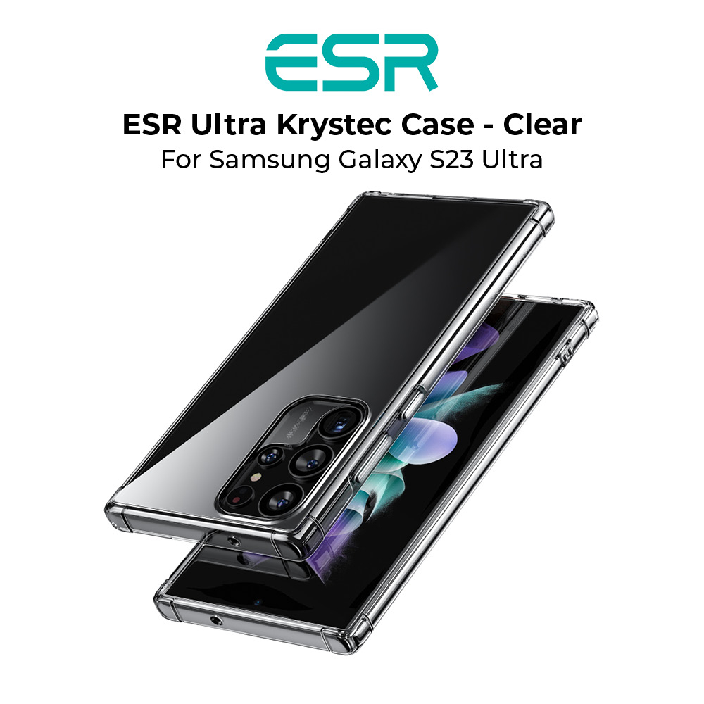 ESR Samsung Galaxy S23 Ultra Krystec Clear Case | Shopee Singapore