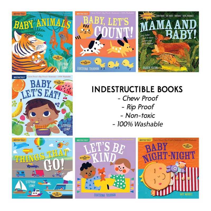 [SG seller] Indestructibles Book Chew Proof Rip Proof / Let's Be Kind ...