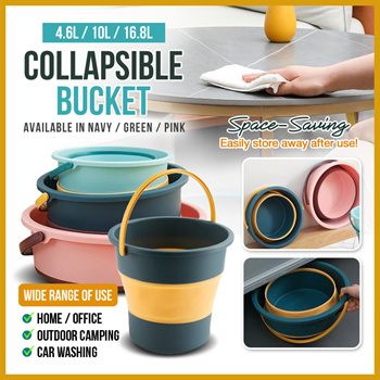 [🇸🇬SG Stock] READY STOCK Premium Collapsible Bucket Folding Bucket Car ...