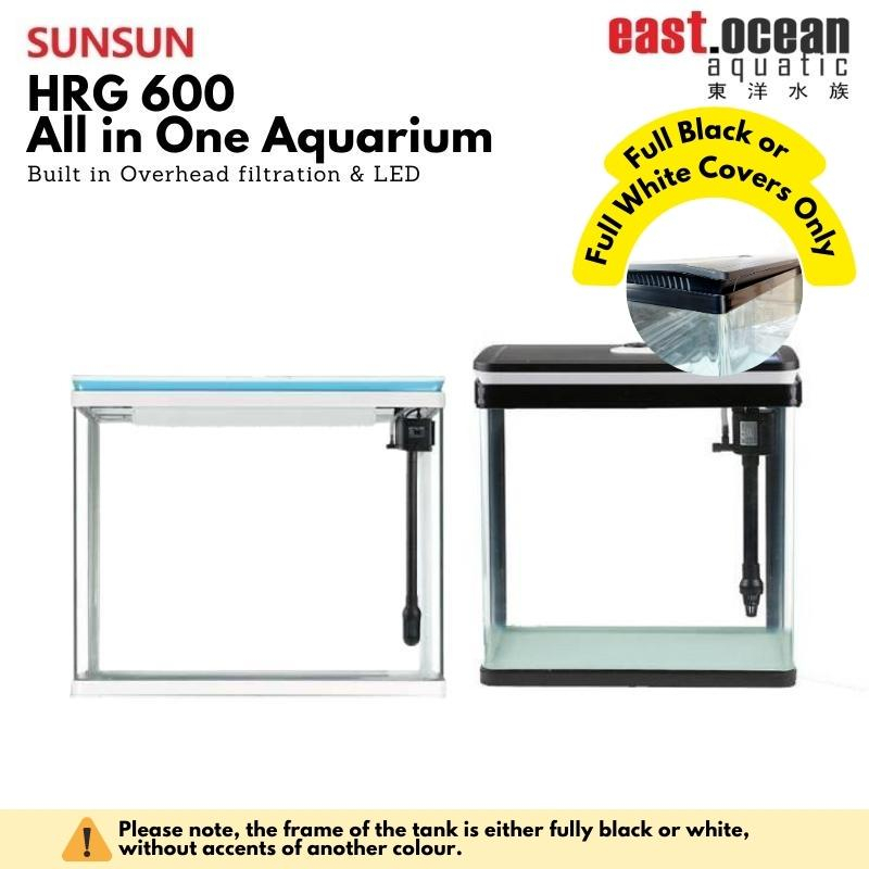 SUNSUN HRG-600 Aquarium (60cm) - Tank Only (Black / White) | Shopee ...