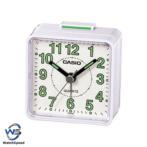 Casio Standard Traveller's White Resin Table Clock TQ-140-7D | Shopee ...