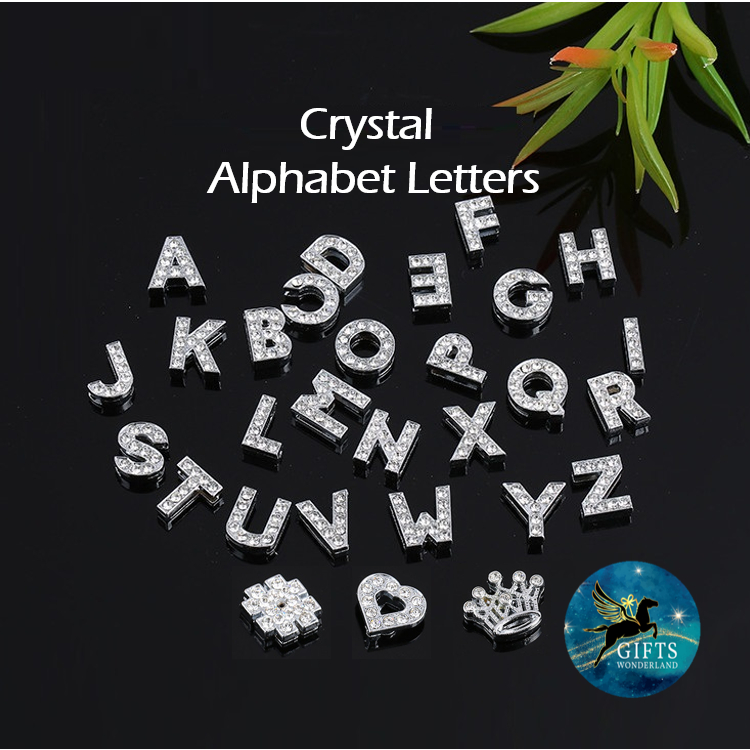 [Ready Stock] Crystal Alphabet Letters Decoration for Flower Dome ...