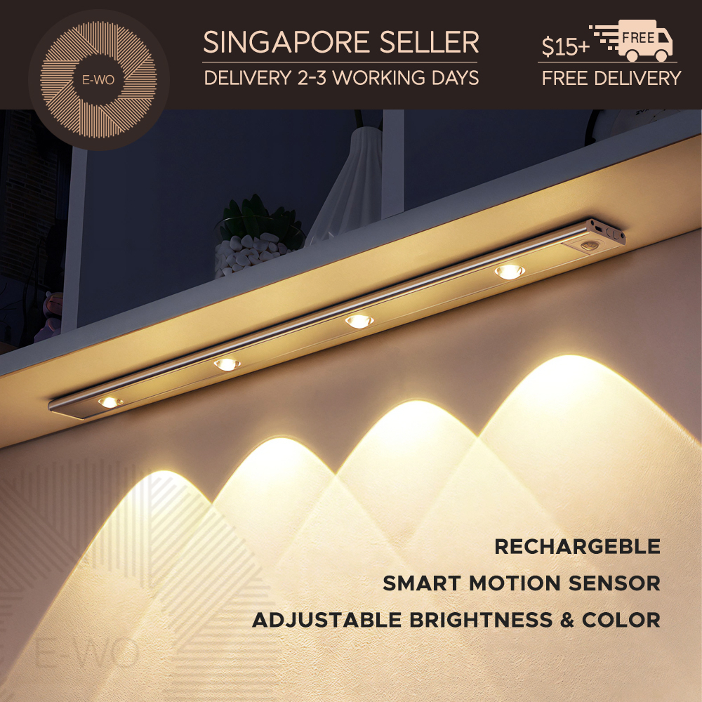 Wireless Metal Casing Motion Sensor Cabinet Light Ultra Slim 3 Color ...