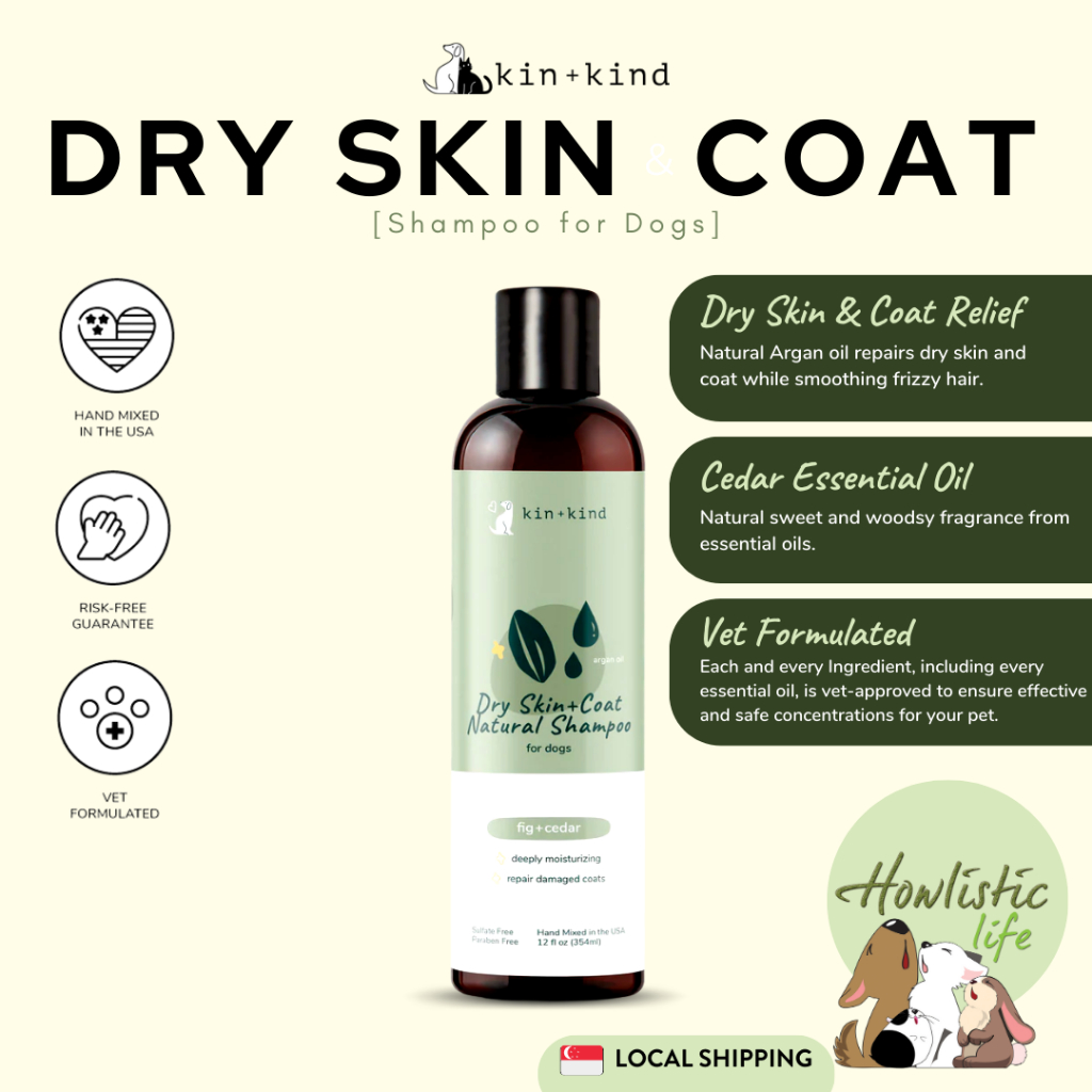 Kin+Kind Dry Skin & Coat Shampoo for Dogs (Cedar) | Shopee Singapore