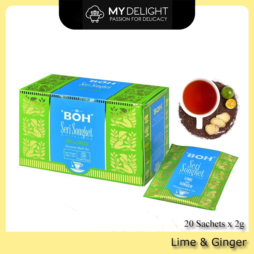 (20 Sechets) BOH Tea Seri Songket Lychee With Rose Earl Grey With ...