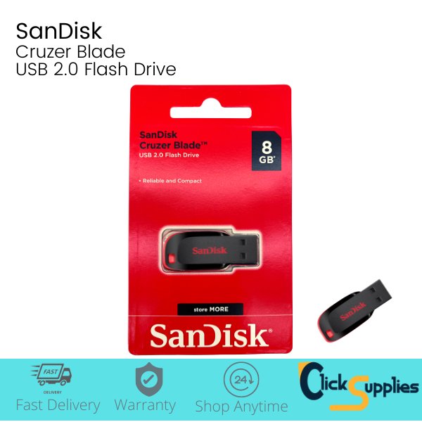 SanDisk Thumbdrive USB Flash Drive USB 2.0 Cruzer Blade 8GB 32GB 64GB ...