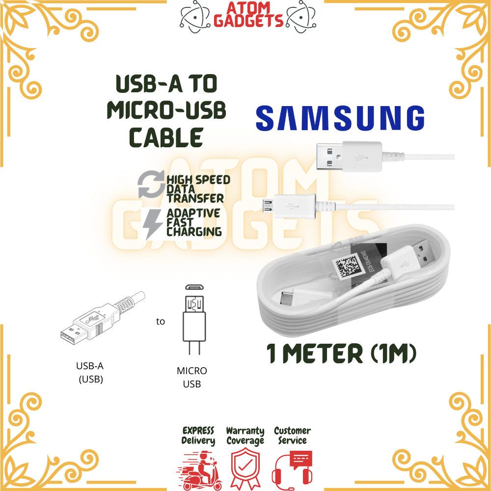 Samsung Micro-USB 1.2 Metre 5-PIN Charging Cable Fast Charge (Pack of 3 ...