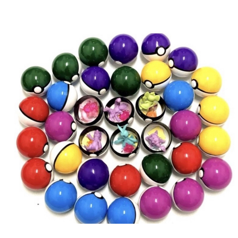 Pokémon Pokeball Poke Ball Dimension 5cm Contain Mini Figurine | Shopee ...