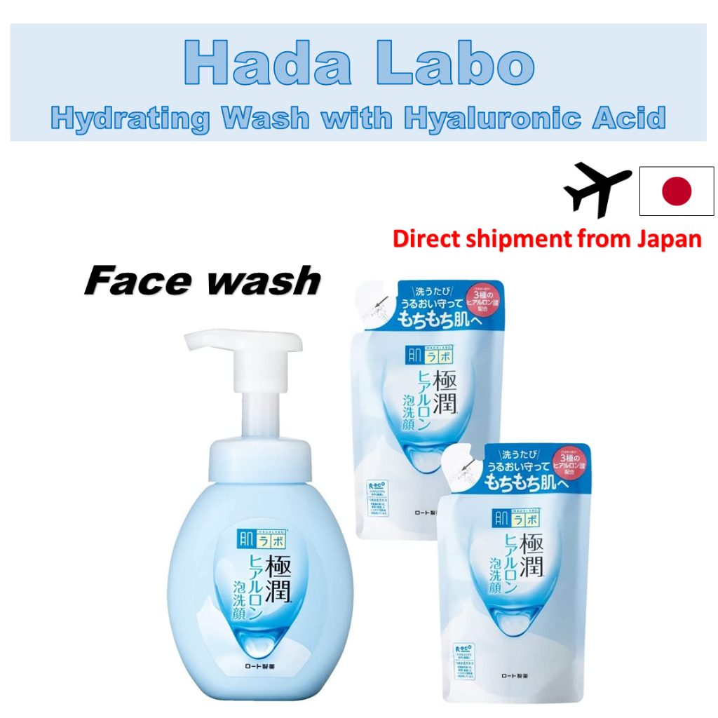 Hada Labo Gokujun Hydrating Face Cleansing Foam & Refill | Shopee Singapore
