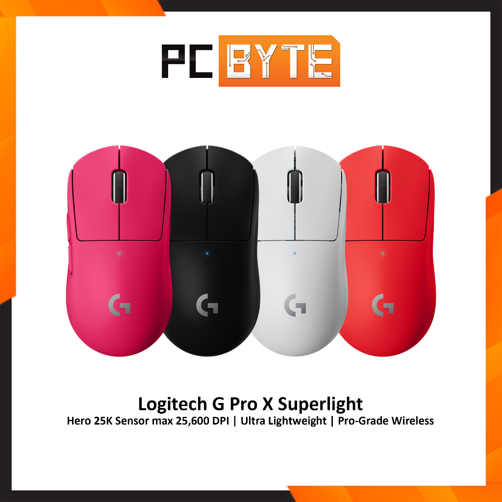 Logitech G Pro X Superlight (Hero 25K Sensor max 25,600 DPI | Ultra ...