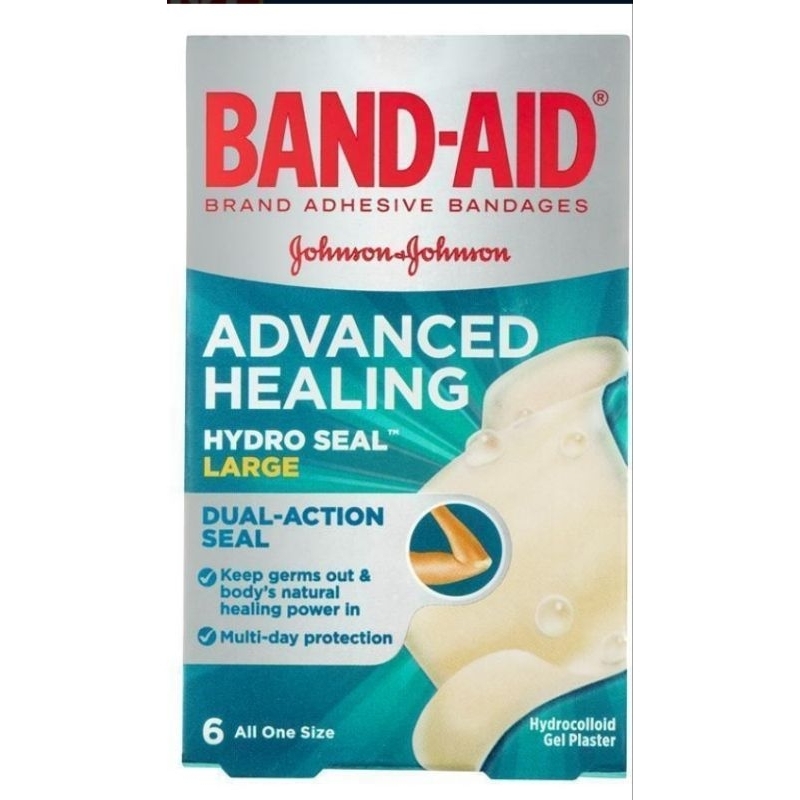 Band-Aid Advanced Healing Hydro Seal Gel Plasters Large 6 Pack | Shopee ...