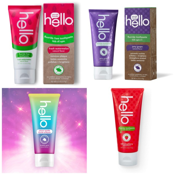 🌟💯% AUTHENTIC🌟 Hello Natural Flavor Kids Fluoride Free Toothpaste ...
