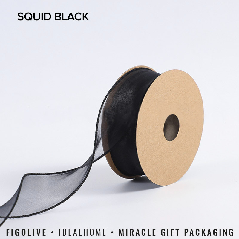 [SG Stock] 4cm wide Fish Tail Ribbon 9M per roll Organza Translucent ...