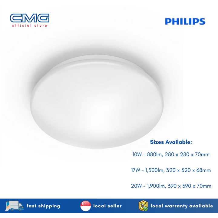 Philips CL200 Round Ceiling Light Cover + LED Light | EyeComfort | Cool ...
