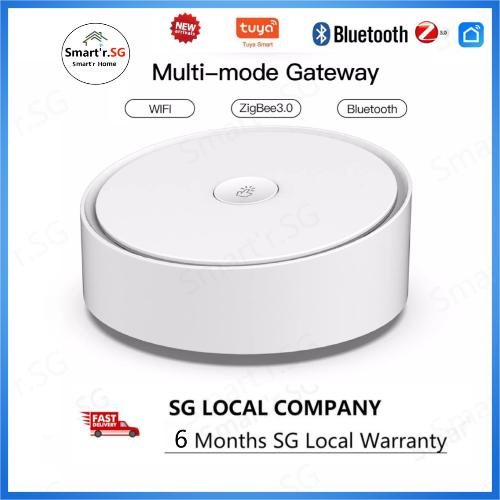 Smart Multi-mode Gateway ZigBee 3.0 WiFi Bluetooth Mesh Hub Work with Tuya Smart App Voice ...