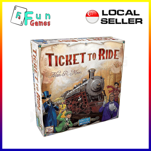 [SG STOCK] Ticket to Ride US Edition Fun Map Railway Trains Board Game ...