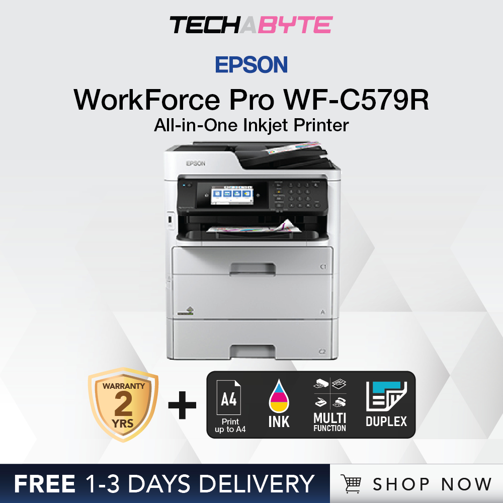 Epson WorkForce Pro WF-C579R | Duplex All-in-One Inkjet Printer | Shopee Singapore