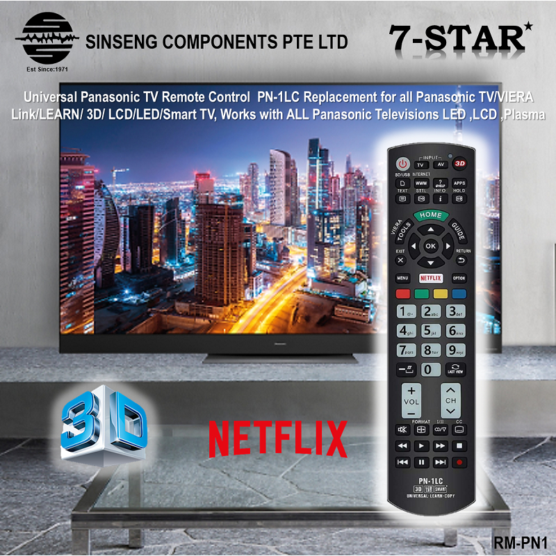 Universal Remote Control for all PANASONIC TV (Smart Function) | Shopee ...