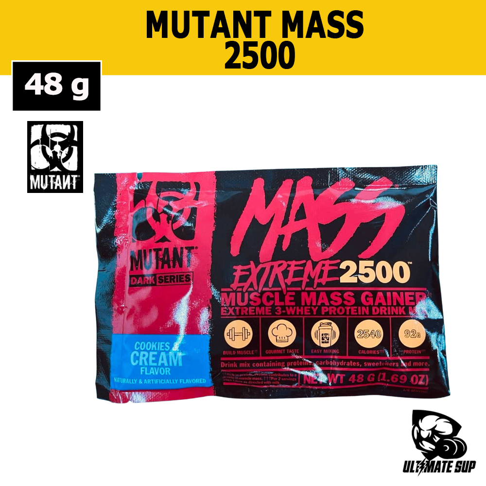 MUTANT MASS EXTREME 2500, 48g Packet | Shopee Singapore