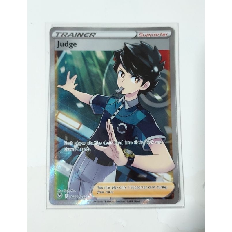 Pokemon judge full art trainer supporter silver tempest card | Shopee ...