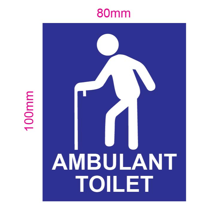 AMBULANT TOILET SIGNAGE | Shopee Singapore