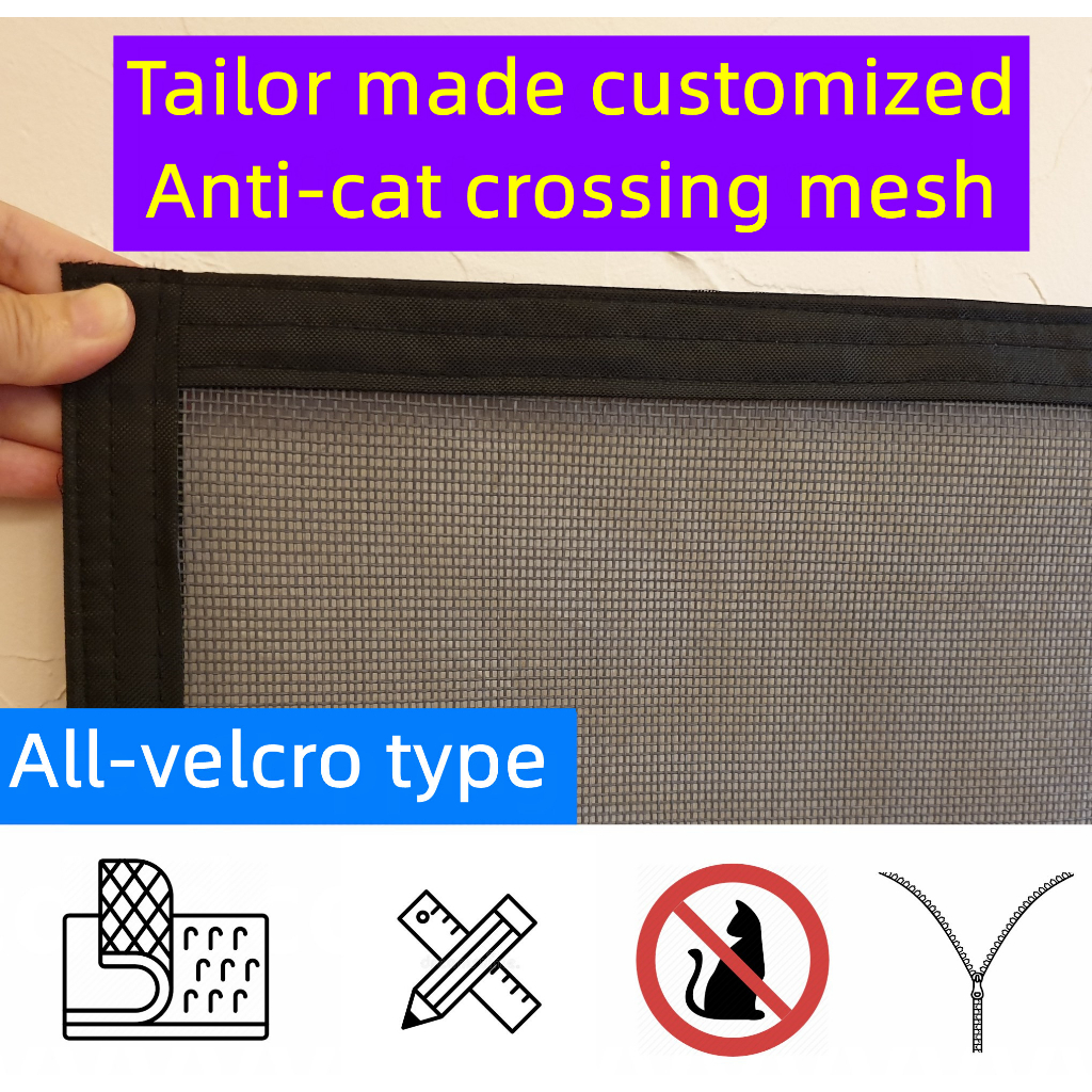 Tailor-made Customized Anti Cat crossing screen Window Mesh Net (Non ...