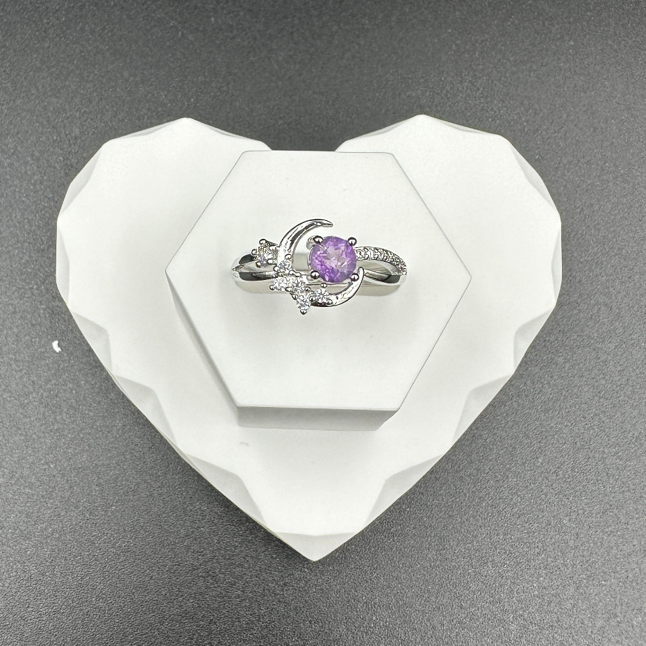 Crystal Rings (Amethyst) | Shopee Singapore