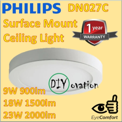 Philips 9W/15W/18W/19W/ 23W DN027C LED Ceiling Light/ High Brightness ...