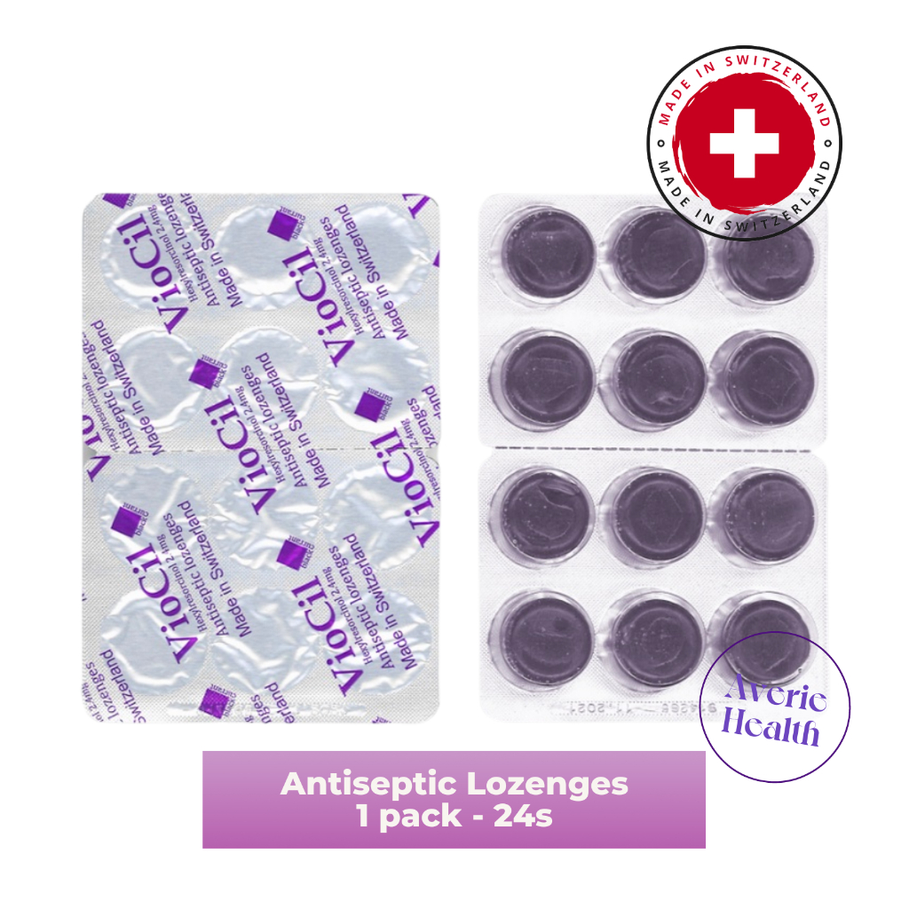 Viocil Antiseptic Lozenges 24s | Soothe Sore Throat, Cough Relief | Mac ...