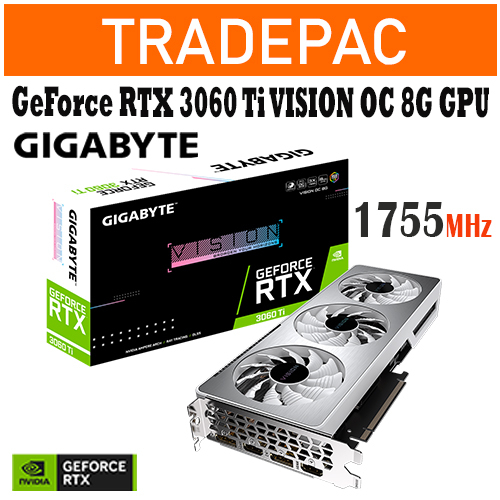 Gigabyte GeForce RTX 3060 Ti VISION OC 8G Graphics Card | Shopee Singapore