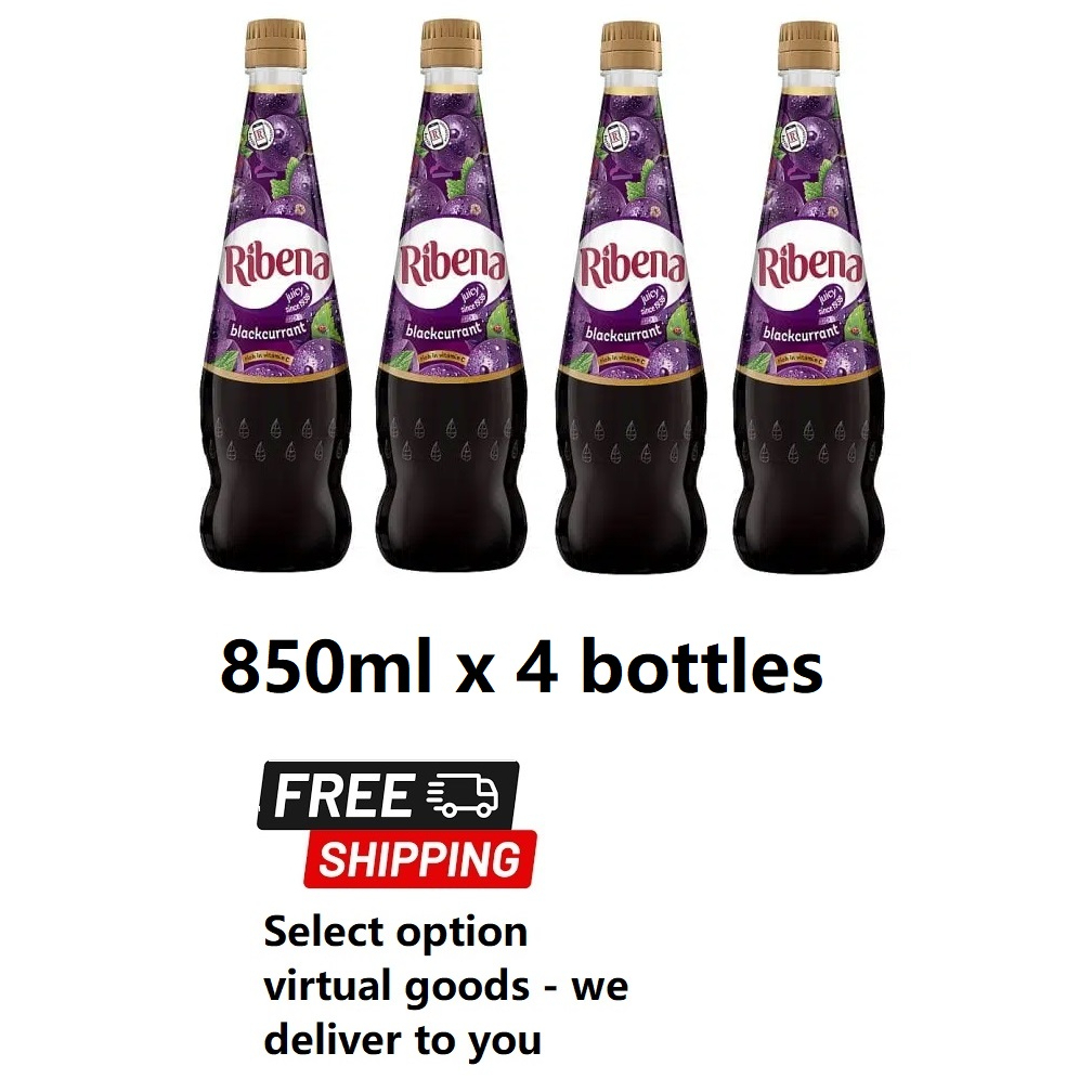 Ribena Concentrate 850ml x 4 bottles Free Delivery | Shopee Singapore