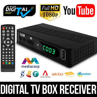 2024 DVB-T2 Digital TV Box Singapore Receiver | Shopee Singapore