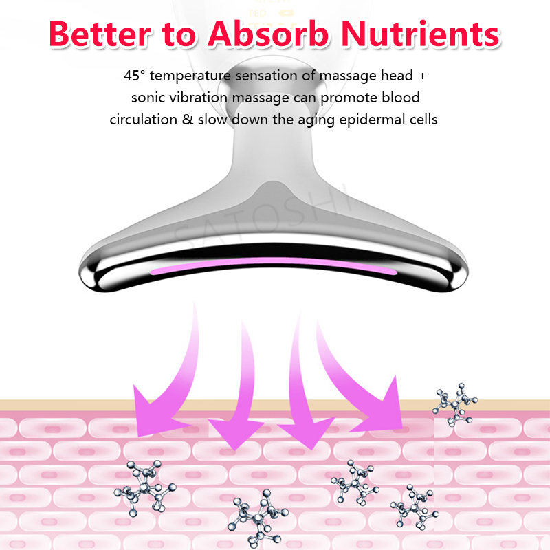 💖Christmas Gift💖SATOSHI Skin Rejuvenate Device Neck Massager Beauty ...