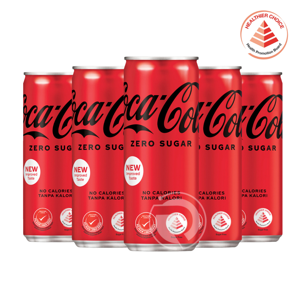 [Bundle of 2] Coca-Cola Coke Zero/Light/Vanilla (320ml x 24 Cans x 2 ...