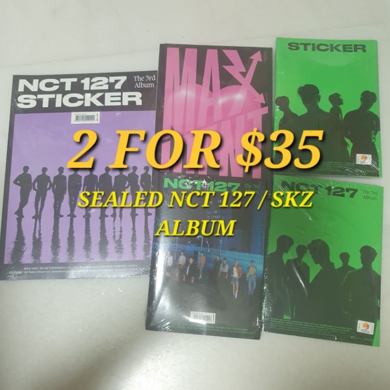 2 FOR $35 SEALED OFFICIAL KPOP ALBUMS - STRAY KIDS MAXIDENT / NCT 127 ...