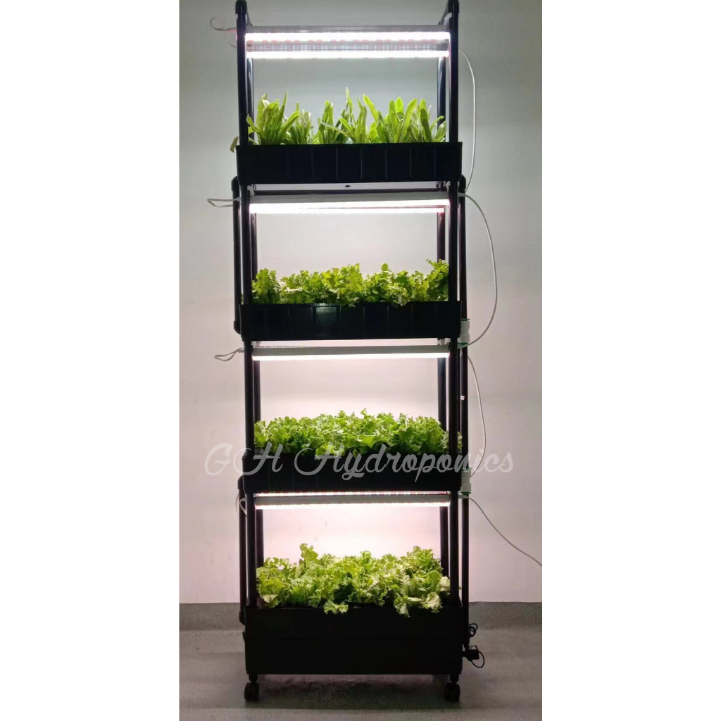 Hydroponics 4 Tier System Starter Set Soiless Nutrient film technique ...