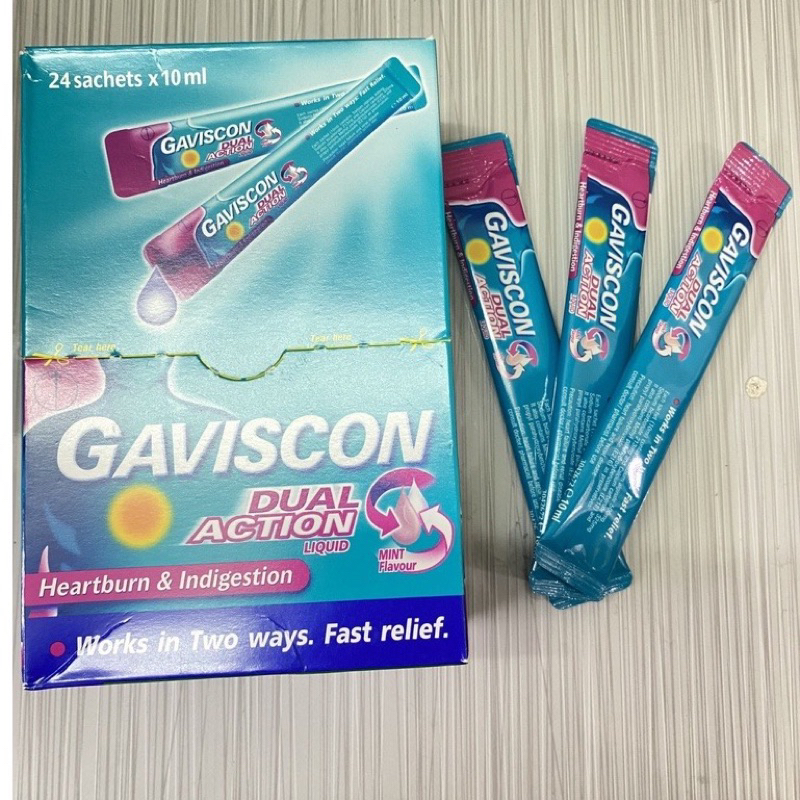 Gaviscon Dual Action Sachet 24s * exp March 2026 | Shopee Singapore