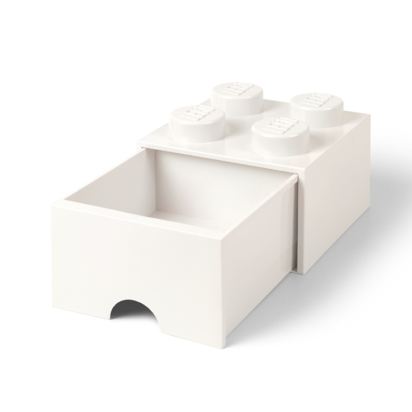 LEGO Storage Brick Drawer 4 Knobs White | Shopee Singapore