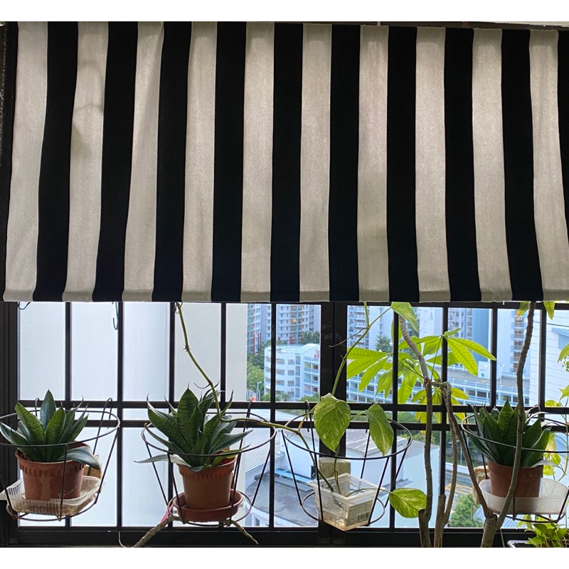 Black White Stripe British Colonial Style Timeless Classic GCB Outdoor ...