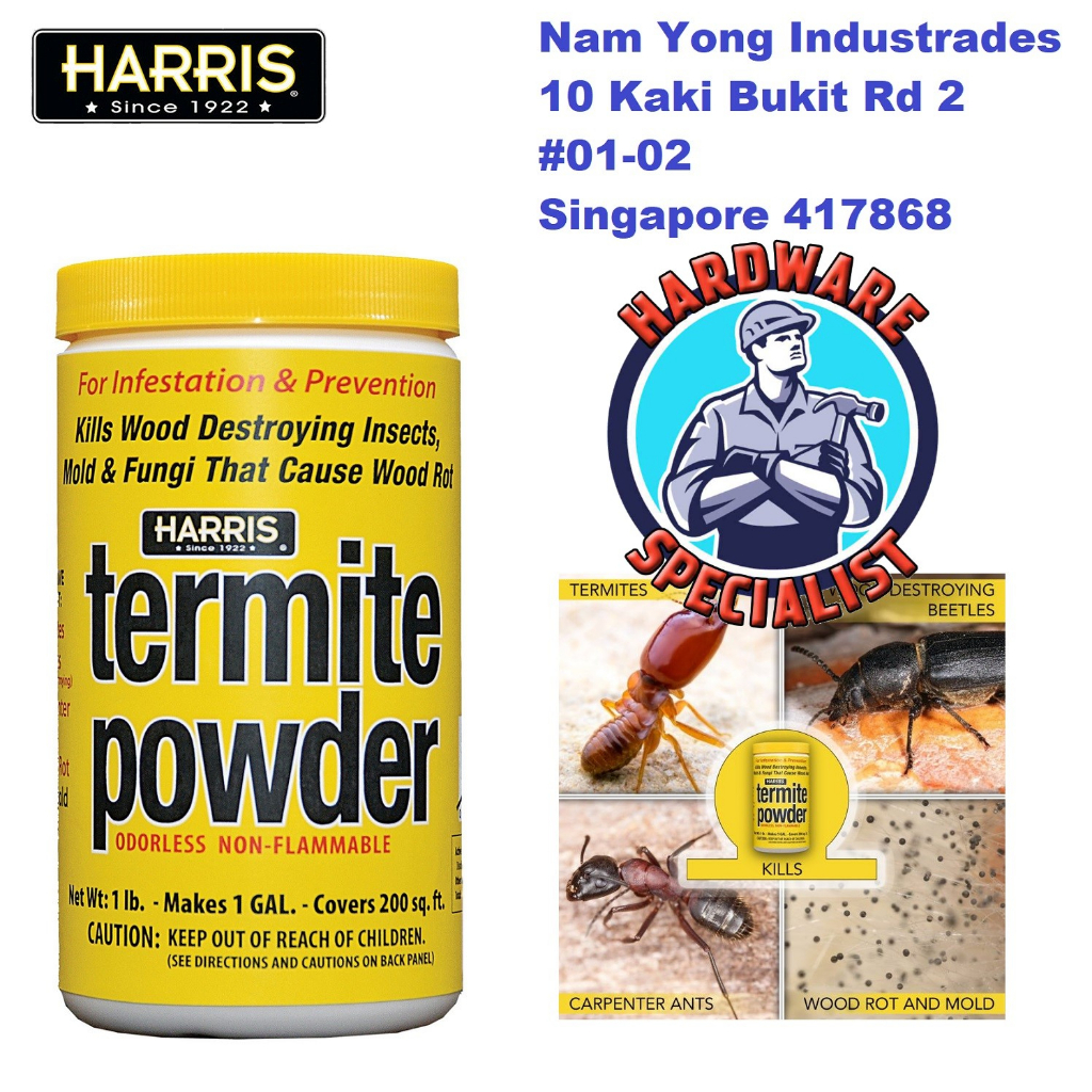 HARRIS CARPENTER ANT TREATMENT AND TERMITE POWDER - 16 OZ | Shopee ...