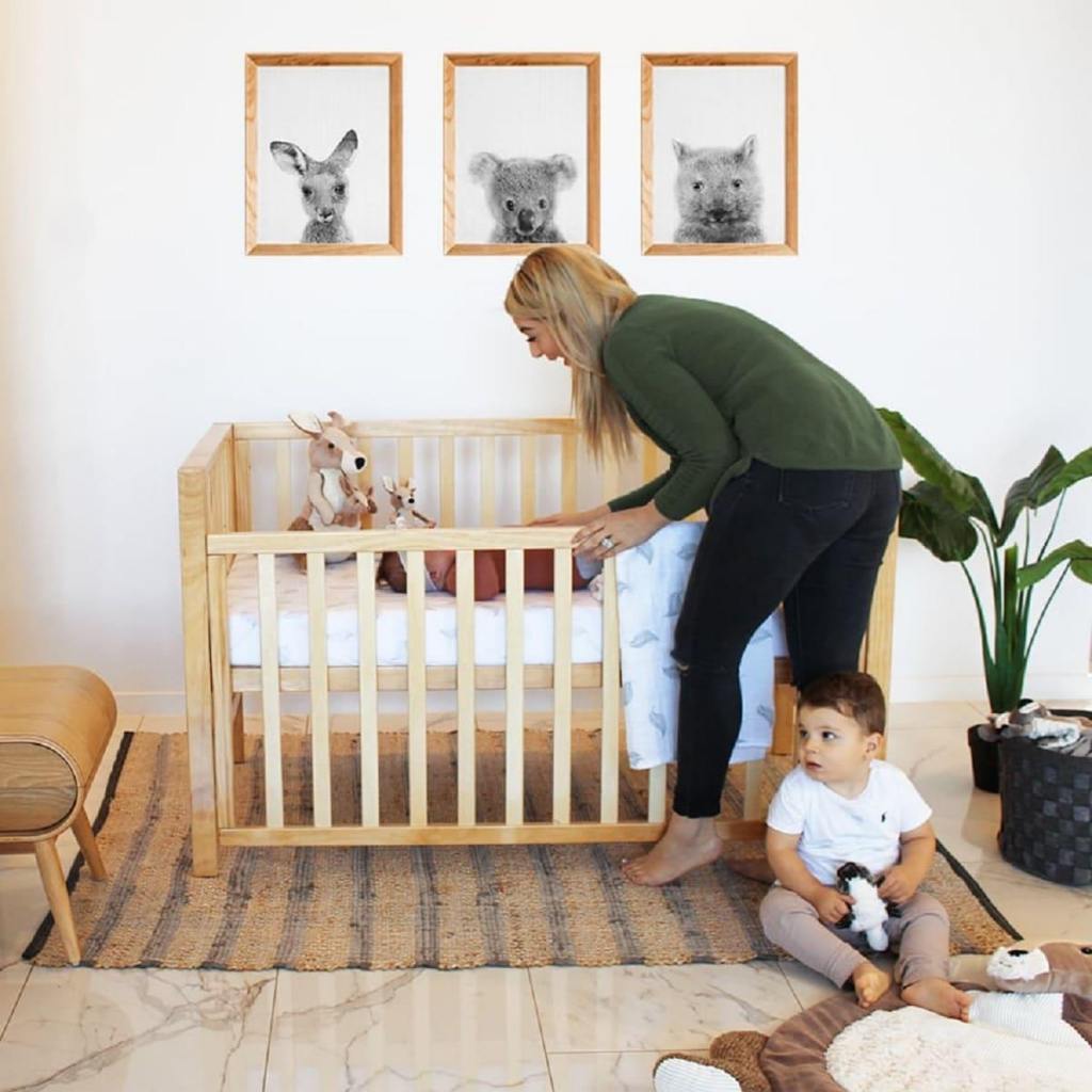 Babyhood Lulu Cot 4 in 1 baby kids cot bed bedding cotton Convertible ...