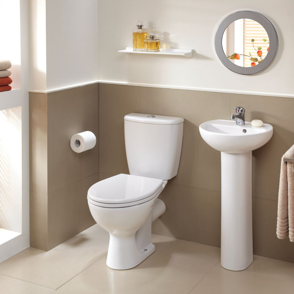 COSMOS 8002 Two Piece (S&P TRAP) Toilet Bowl, Powerful & Quiet Flush ...