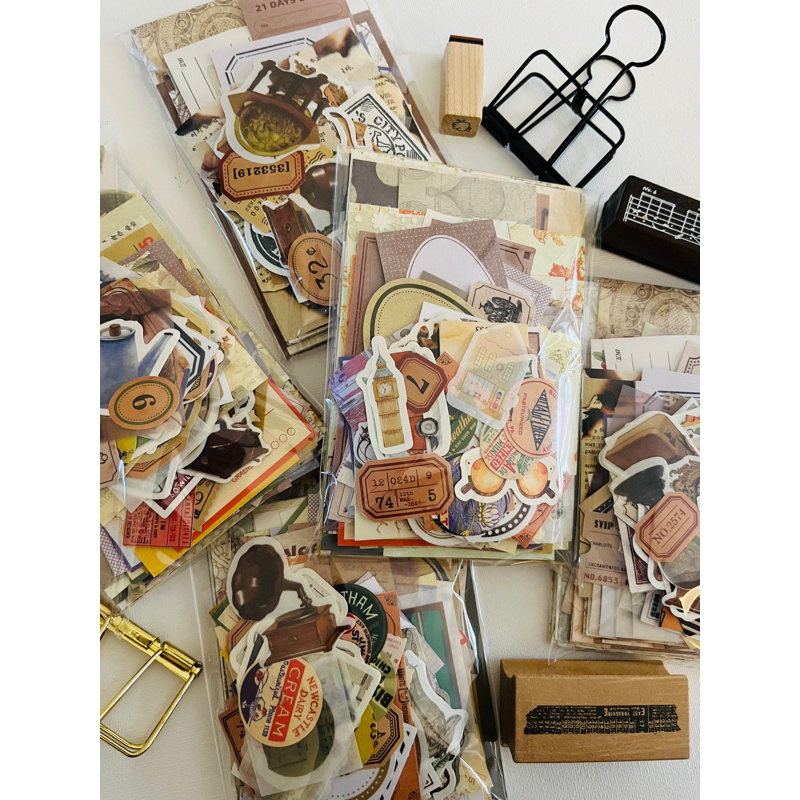 138Pcs MINI GRAB BAG Journaling Scrapbook Junk Journal Scrapbook Paper ...
