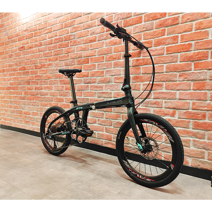 SAVA Z1 Carbon Folding Bicycle Bike | Shopee Singapore