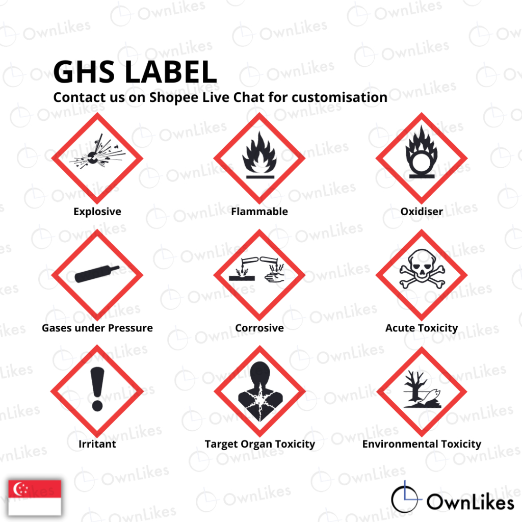 🔥[SG READY STOCK] | GHS Label | UN TDG Label | Transport Sticker ...
